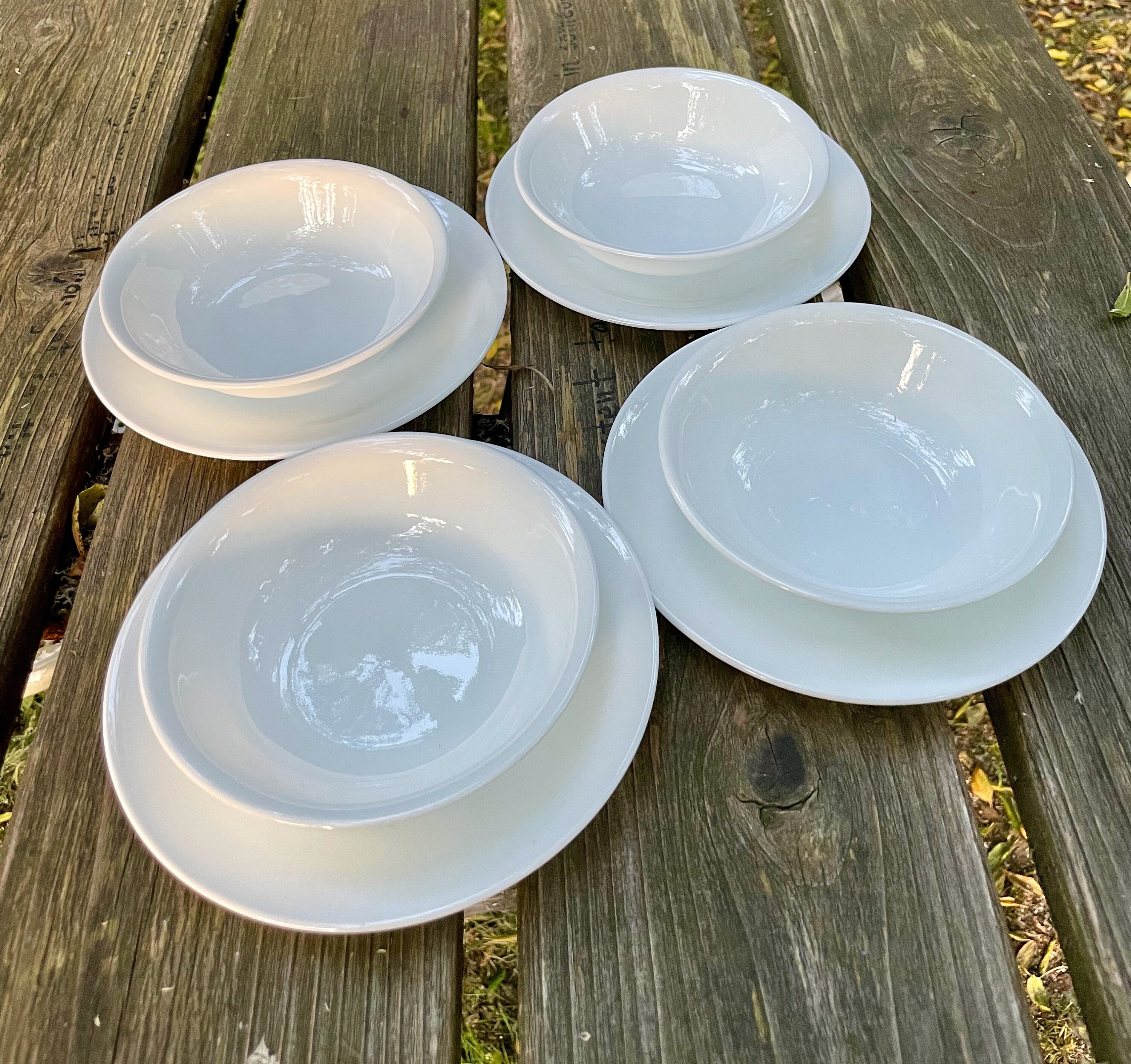 Corelle White Set of 8 Includes 4 Salad Plates and 4 Fruit Bowls - Etsy