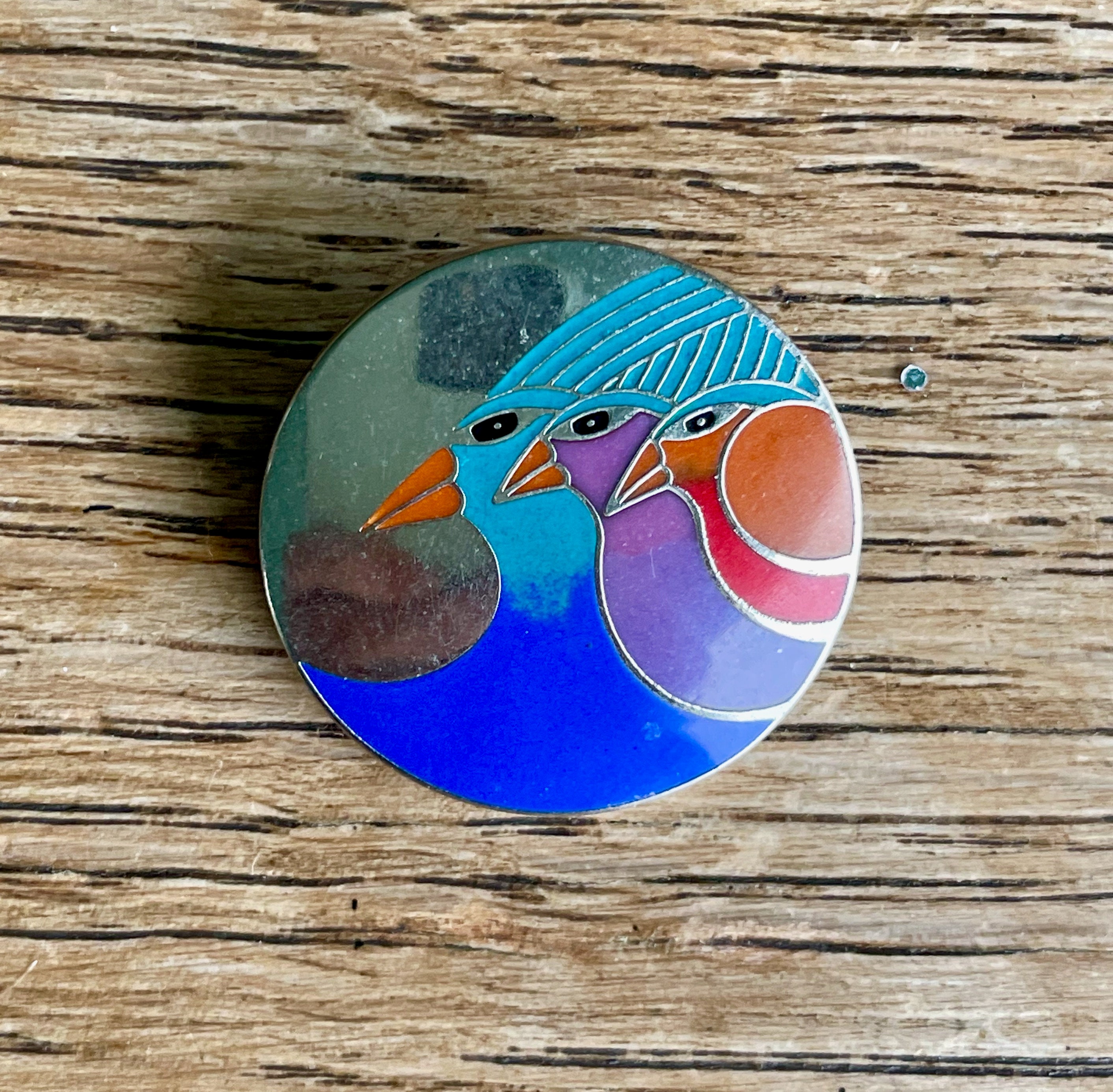 Laurel Burch Celestial Birds Vintage Brooch Signed 1980s Pin - Etsy