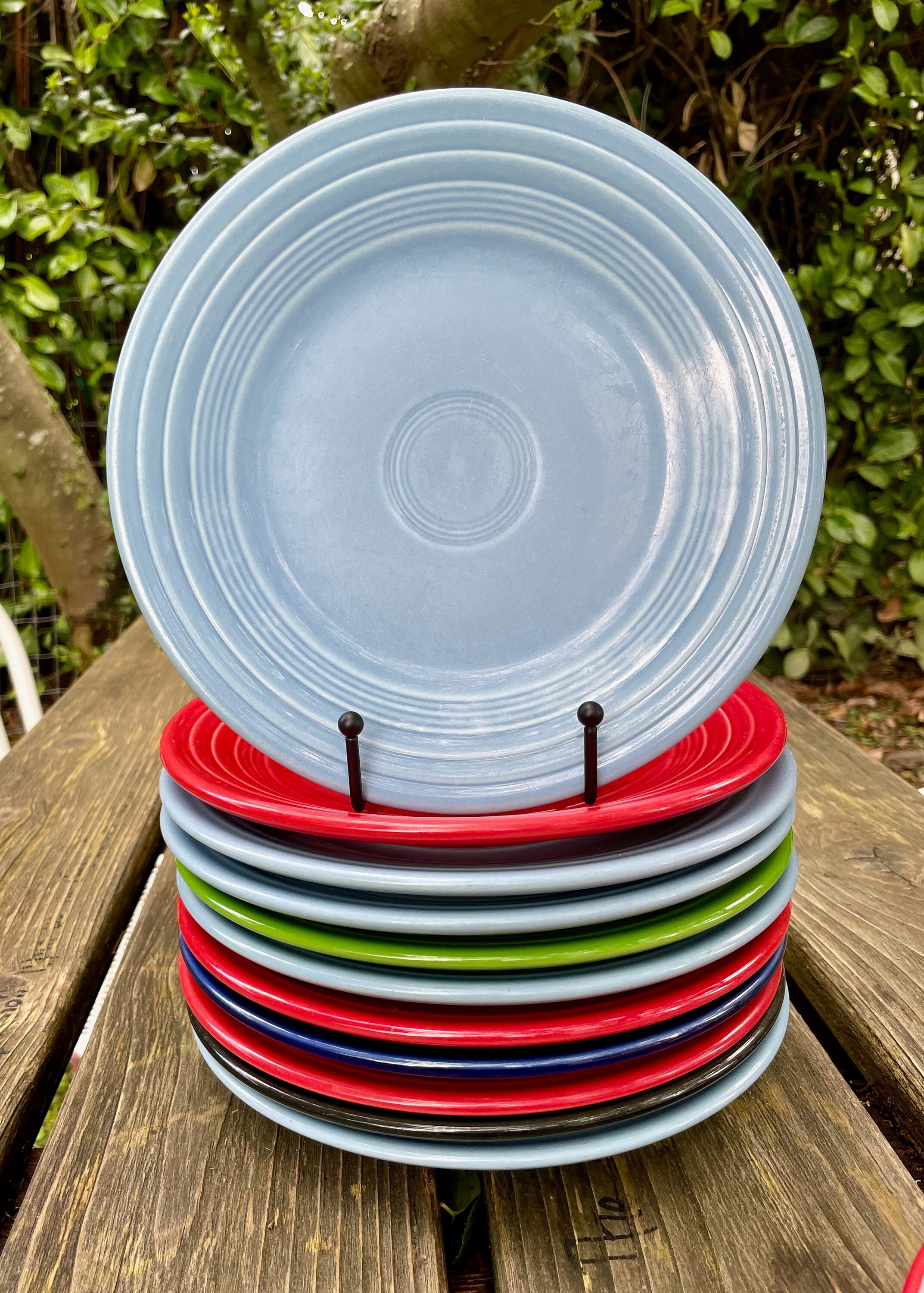 Fiesta Luncheon Plate 9 Vintage P86 Fiesta Ware Retired Colors - Etsy
