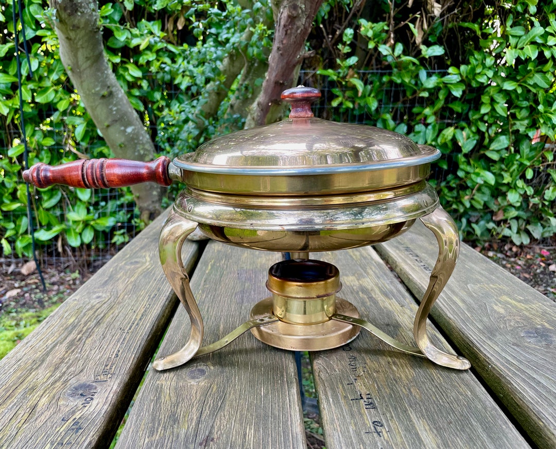 Mid Century Modern Chafing Dish Vintage Brass Buffet Service 1970s - Etsy