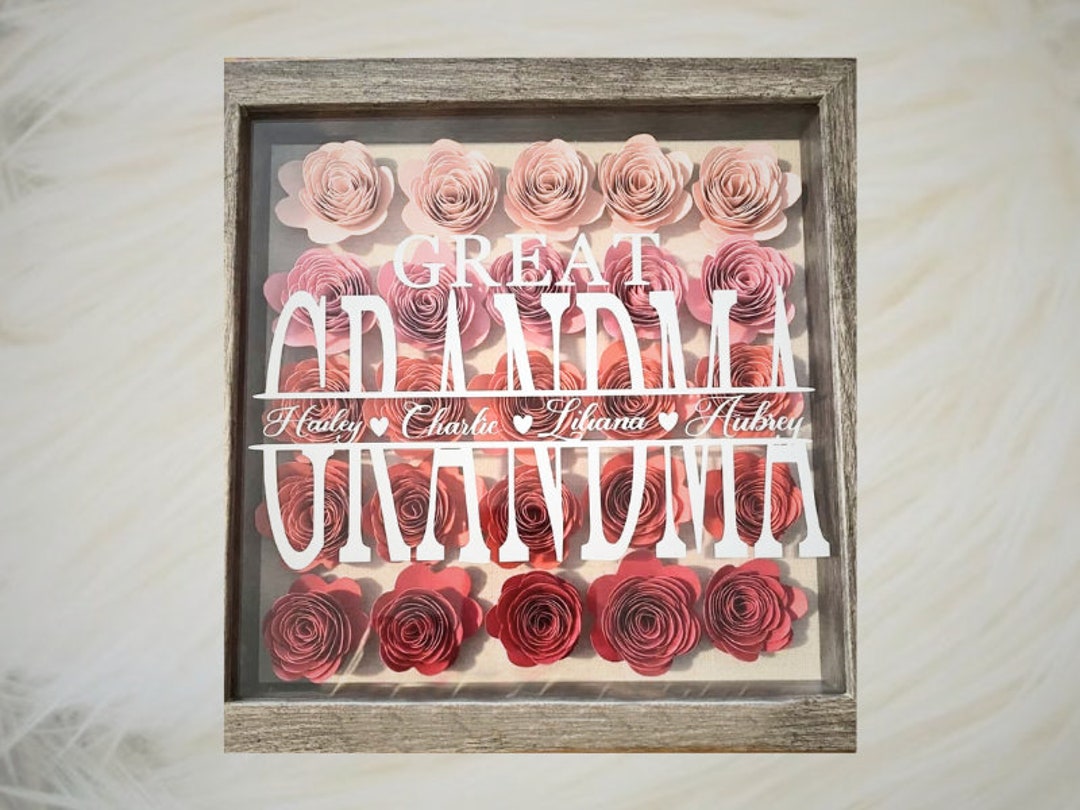 Handmade Paper Flower Shadow Boxes 3D Floral Art Wall - Etsy