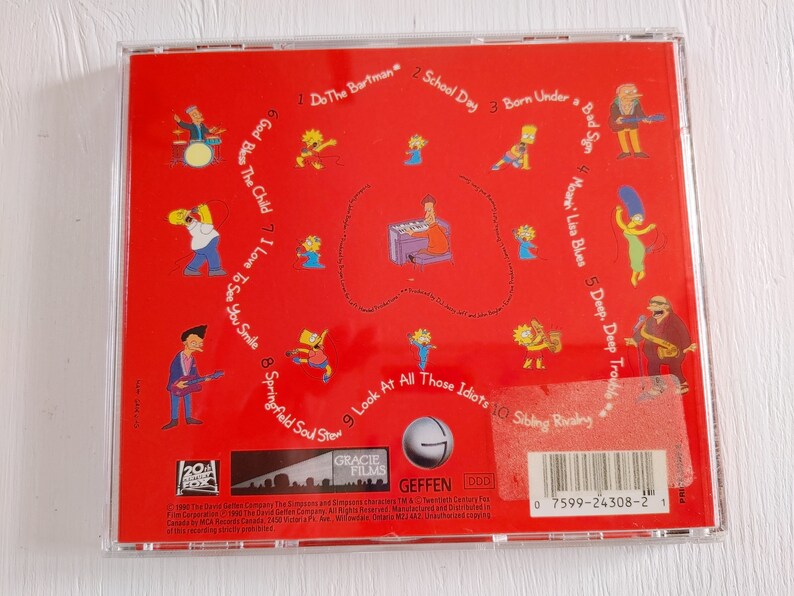The Simpsons Sing the Blues Music Cd Tv Hit Circa 1990 - Etsy