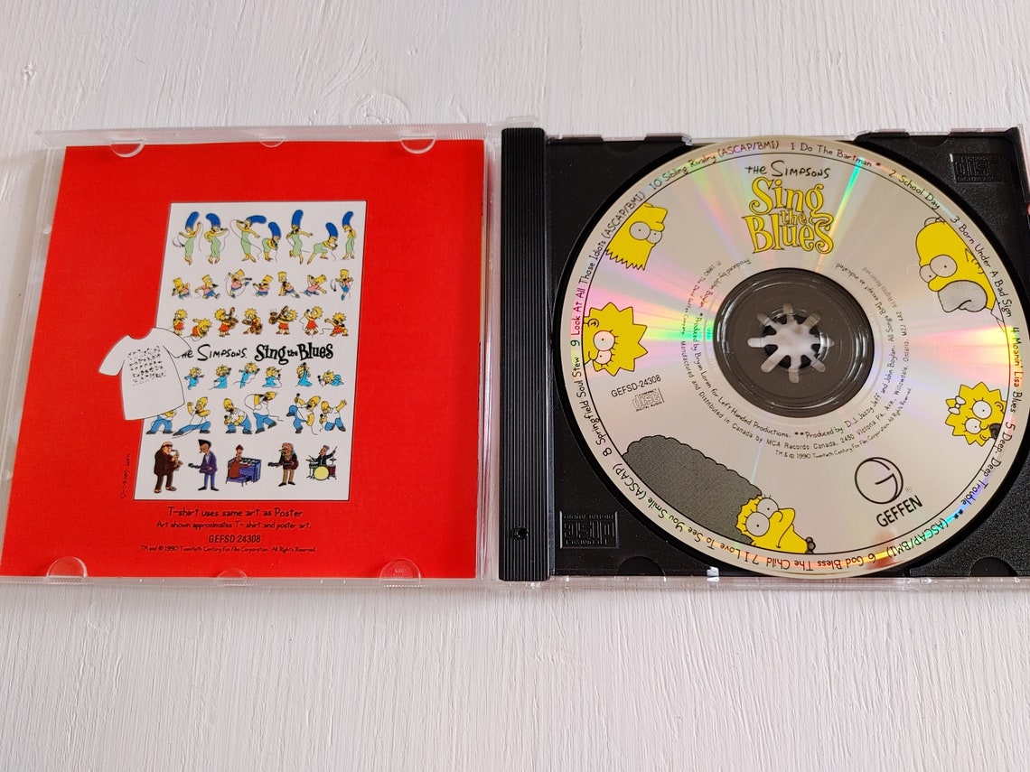 The Simpsons Sing the Blues Music Cd Tv Hit Circa 1990 - Etsy