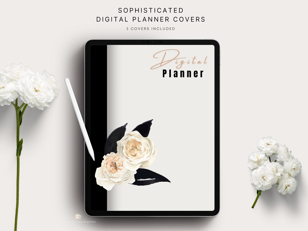 Aesthetic Minimal Digital Planner Covers Digital Notebook Student ...