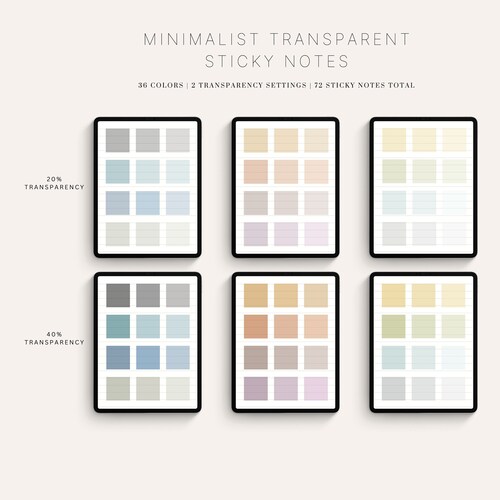 Digital Sticky Notes Neutral Tones Instant Digital Download - Etsy