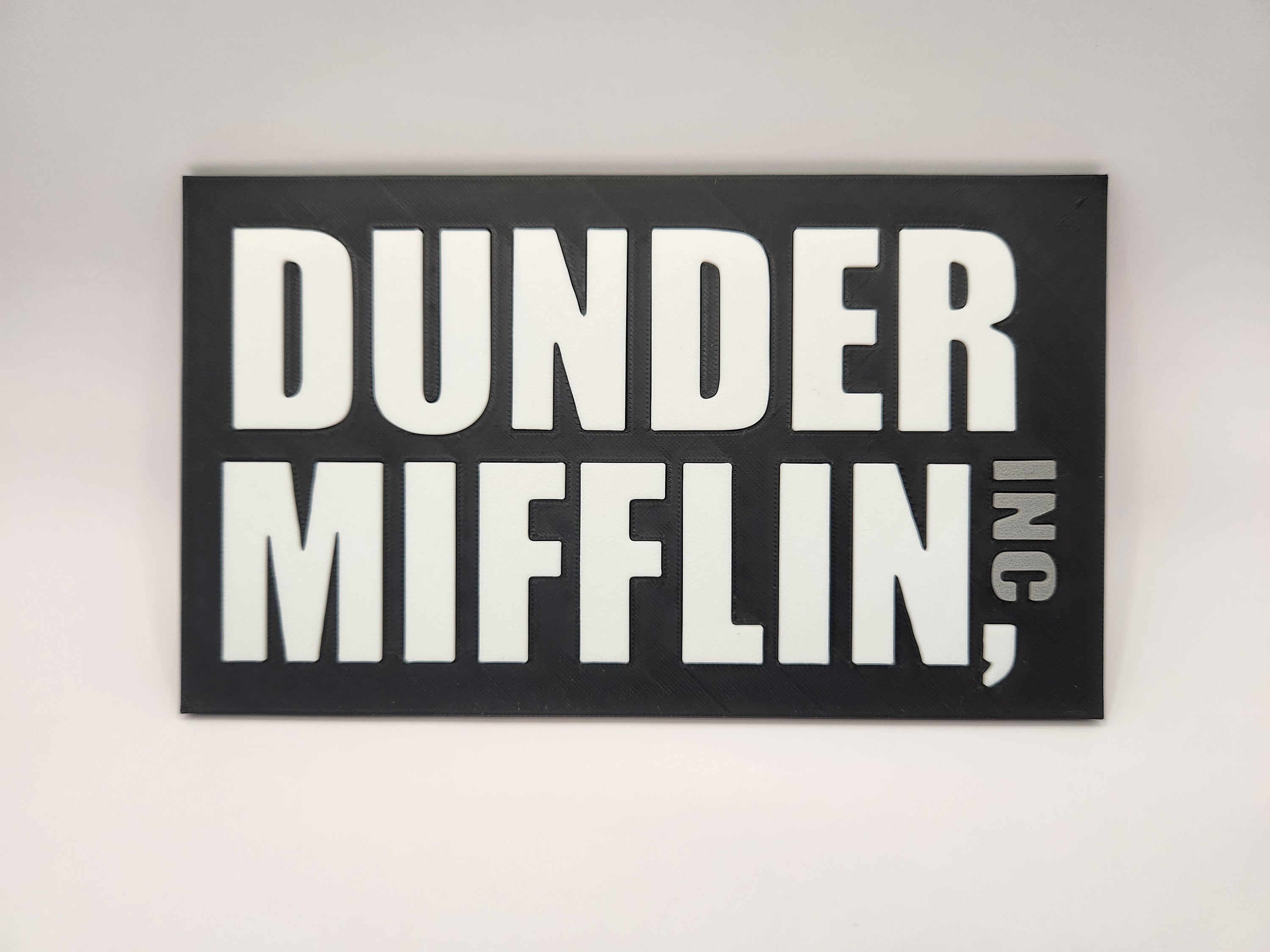 Dunder Mifflin Magnetic Sign 3D Printed the Office Fan Art TV Show ...
