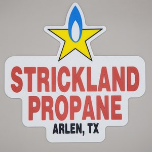 Strickland Propane Sign 3D Printed King of the Hill Decor TV Show Fan Art Unique Home Accent - Etsy