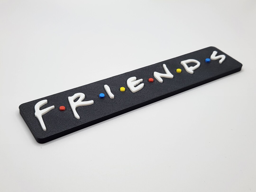 Friends TV Show Magnetic Sign 3D Printed Fan Art Decor Iconic Logo ...