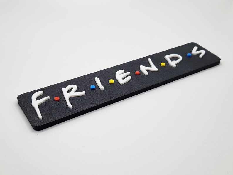 Friends TV Show Magnetic Sign 3D Printed Fan Art Decor Iconic Logo ...