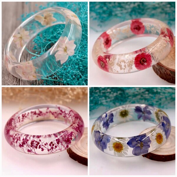 Flower Bangle - Etsy