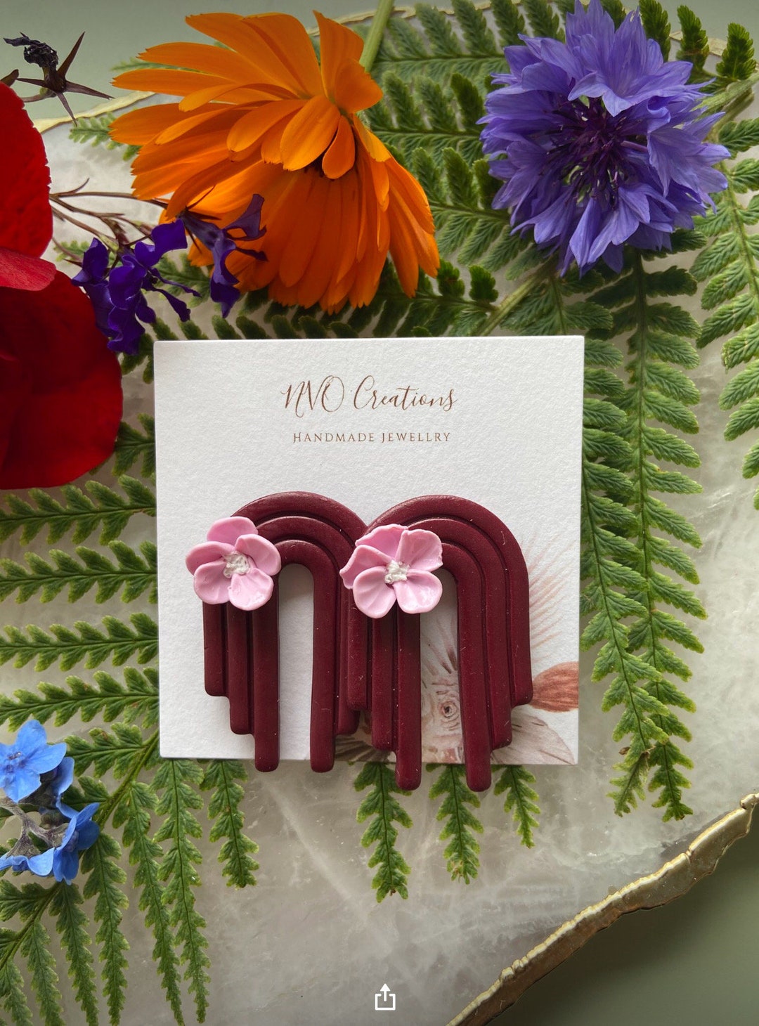 Art Deco Maroon Floral Arches - Etsy