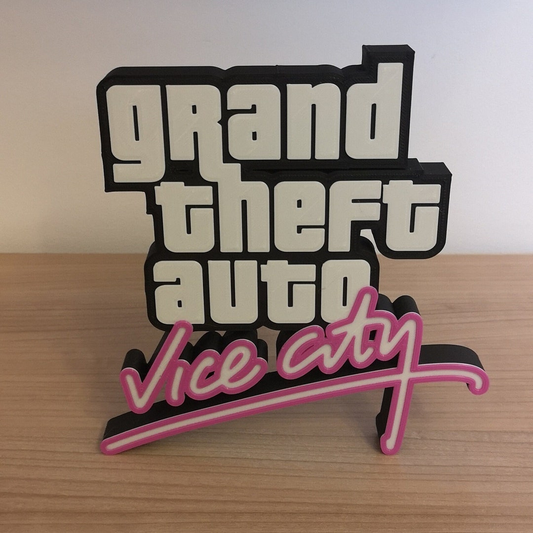 Grand Theft Auto Vice City Logo - Etsy.de