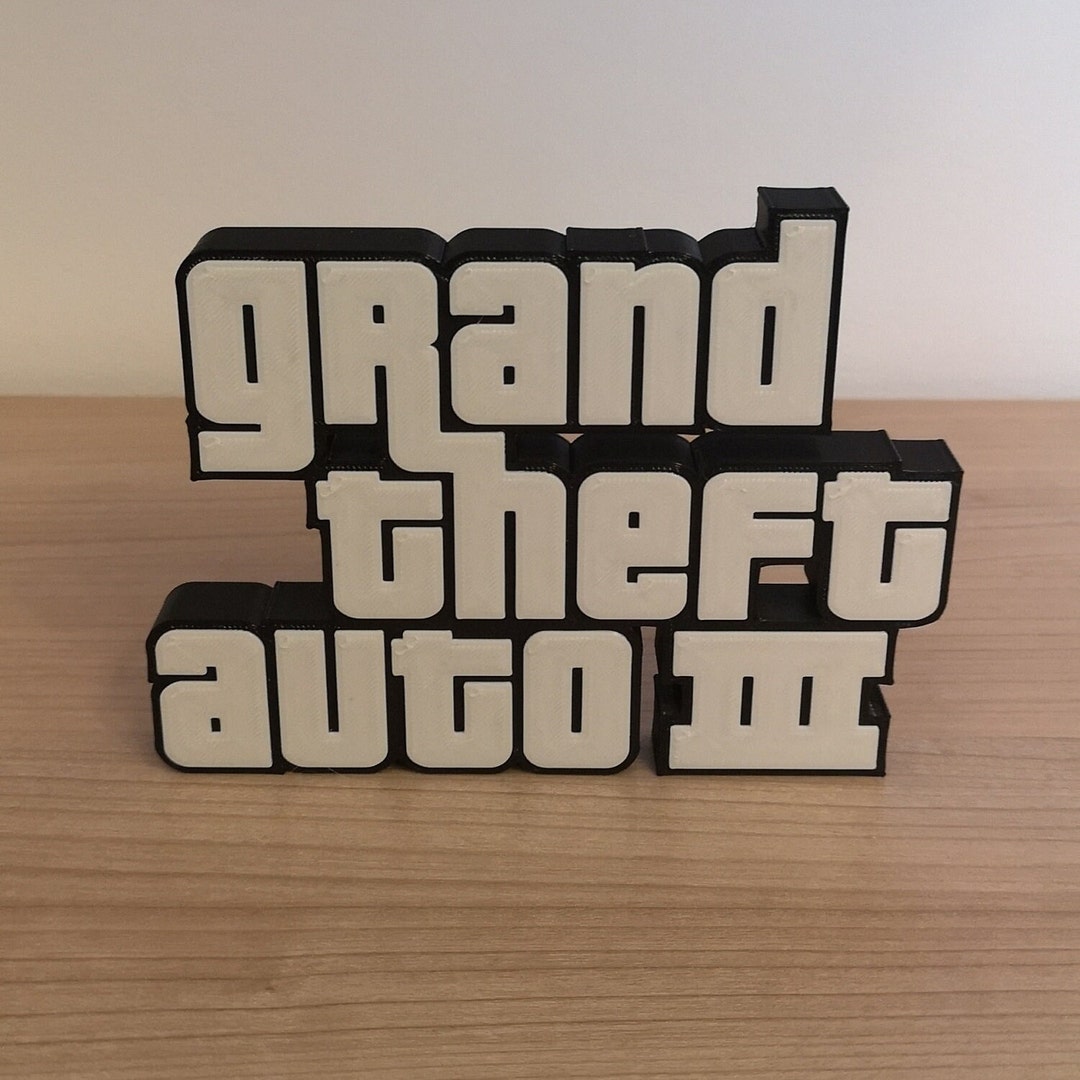 Grand Theft Auto III Logo / 4 Sizes Available - Etsy