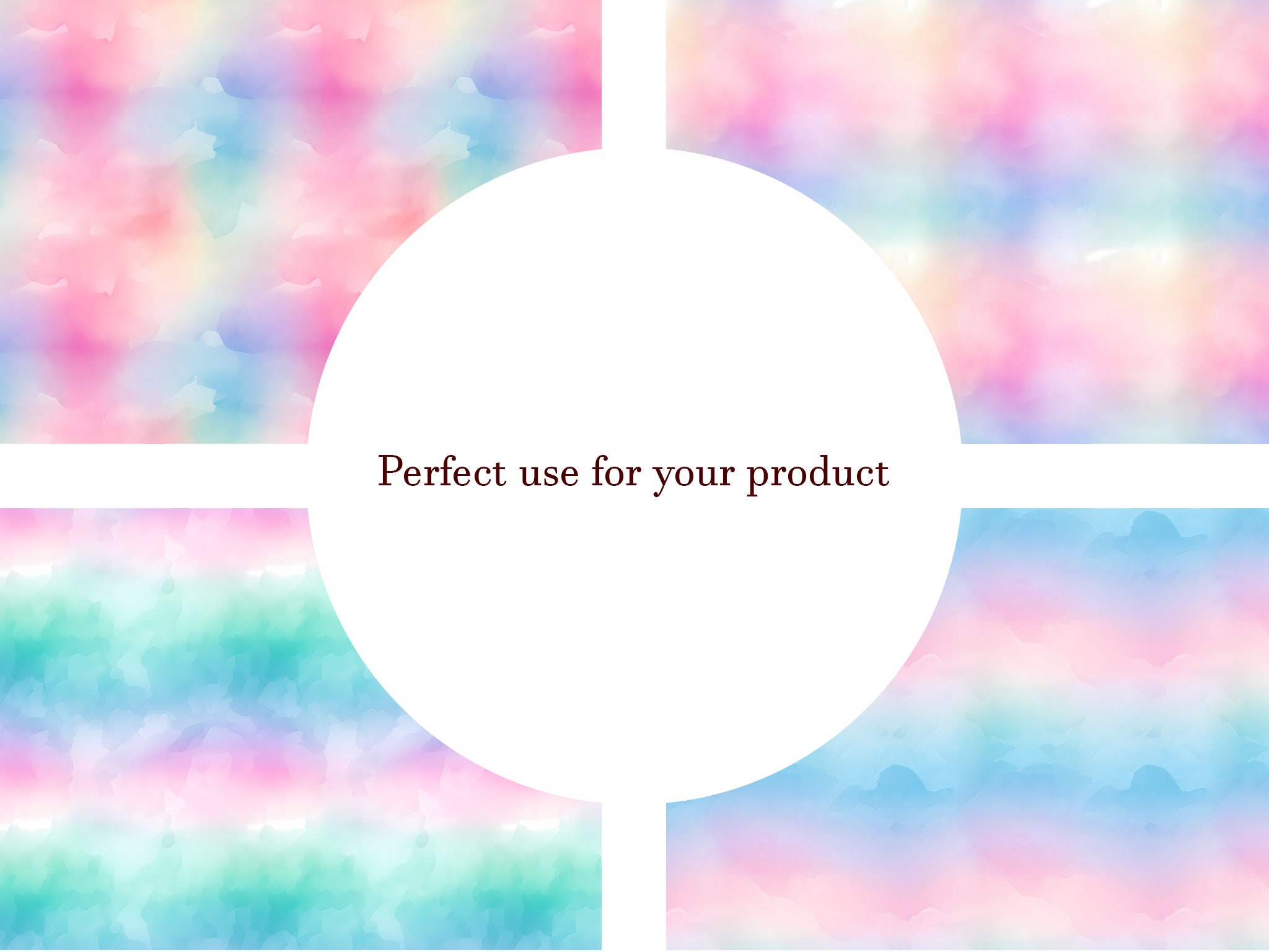 Pastel Rainbow Watercolor Digital Paper Seamless Watercolor - Etsy