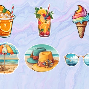 Summer Clipart, Summer Beach Clipart, Travel Clip Art, Sea and Beach ...