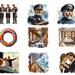 Watercolor Titanic Clipart, 21 PNG Titanic Clip Art, Commercial Use ...