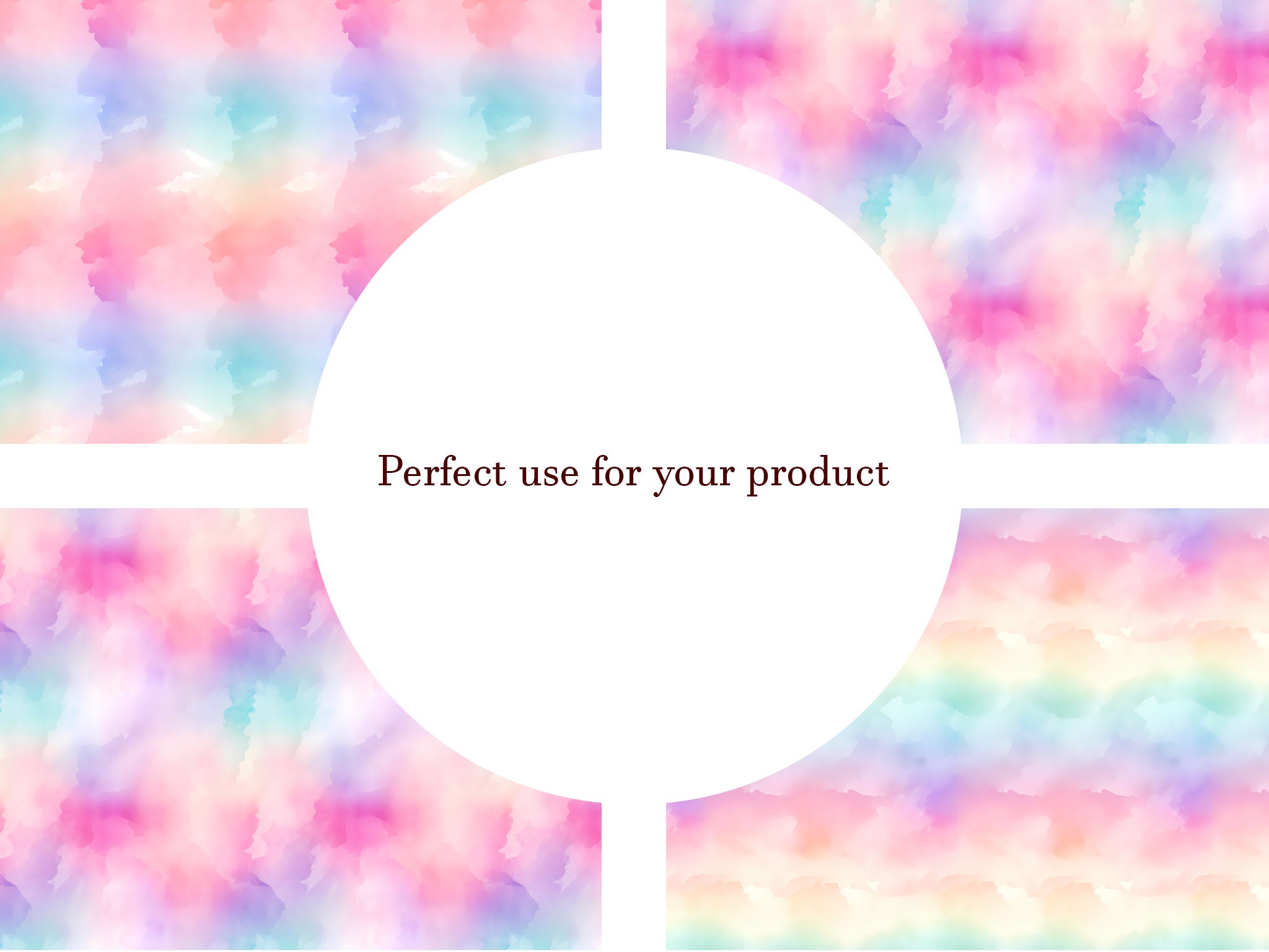 Pastel Rainbow Watercolor Digital Paper Seamless Watercolor - Etsy