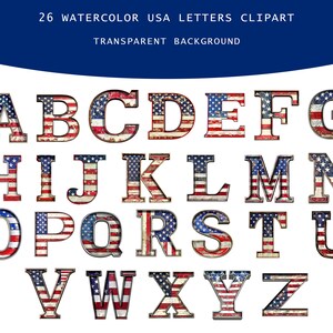 USA Alphabet, Letters Png, Alphabet Png, Instant Download for ...
