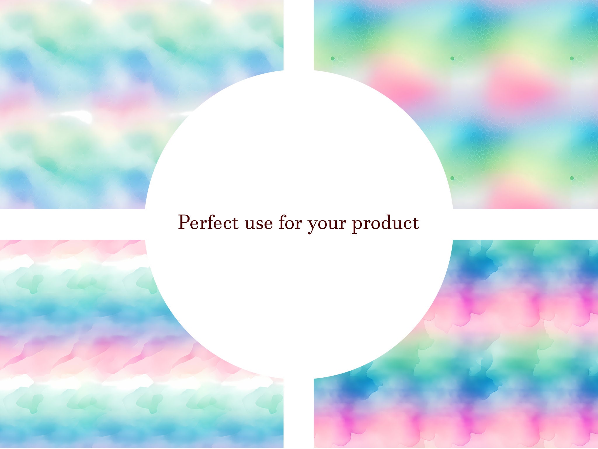 Pastel Rainbow Watercolor Digital Paper Seamless Watercolor - Etsy