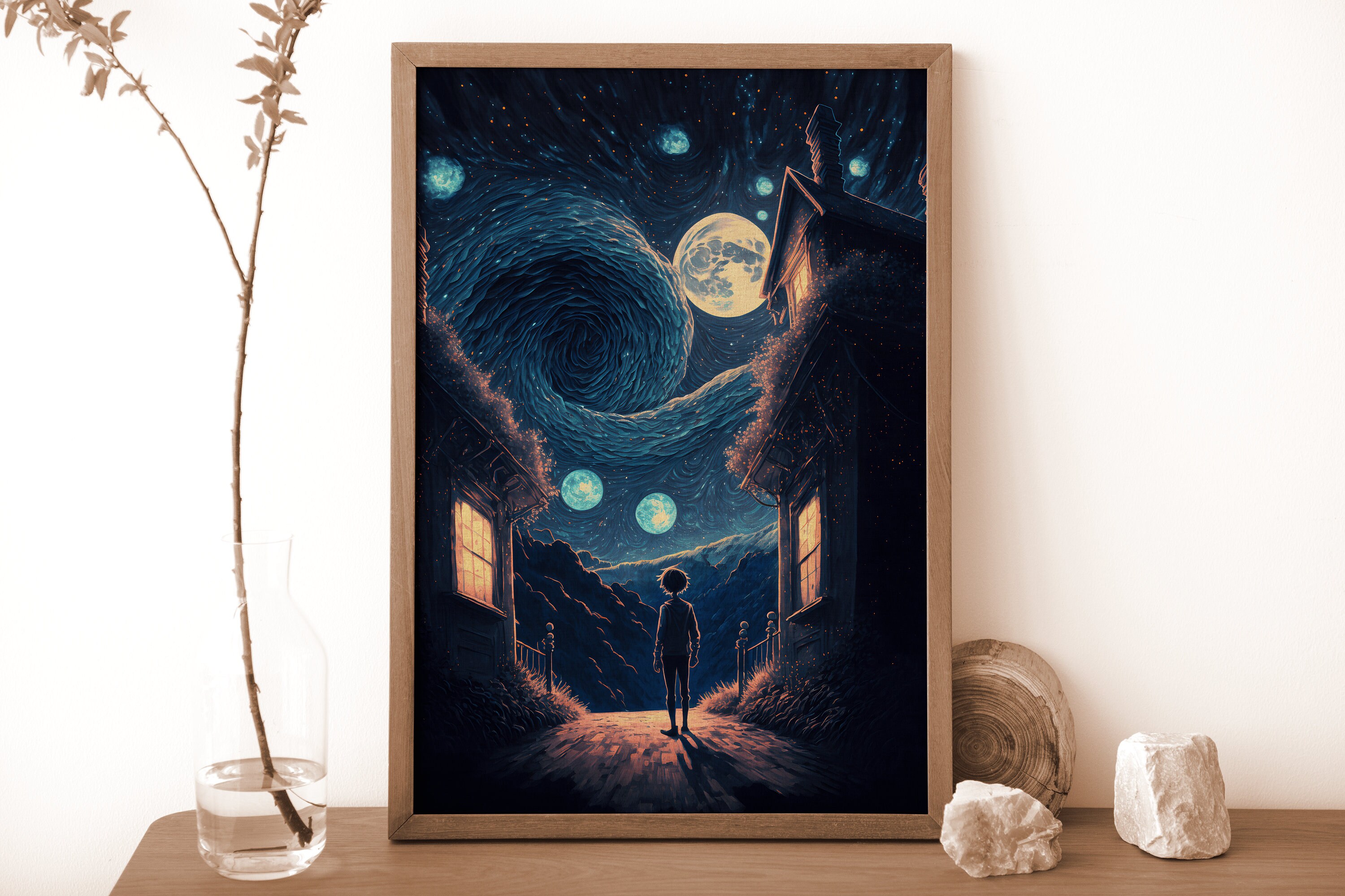 Starry Night Poster , Starry Night Art , Van Gogh Poster , Van Gogh Art ...