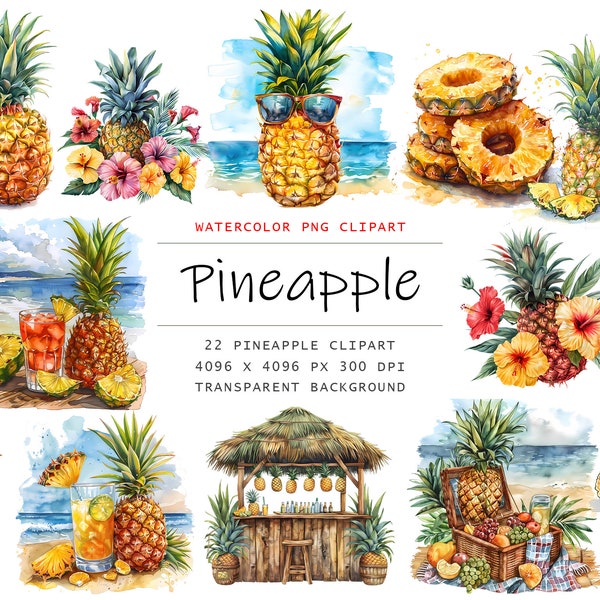 Pineapple Clip Art - Etsy