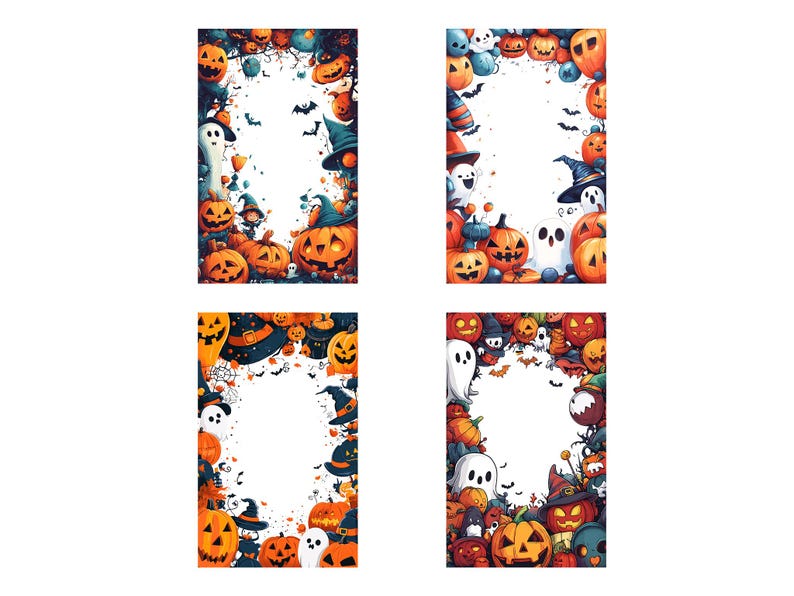 Halloween Frames and Borders Clipart, 10 PNG Halloween Frames Clip Art ...
