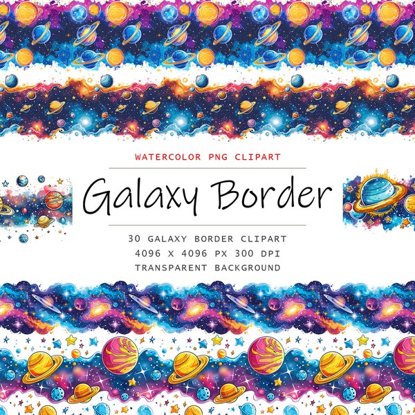 Watercolor Space Art - Etsy