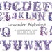 Lavender Alphabet Clipart, Letters Png, Alphabet Png, 26 PNG Files ...
