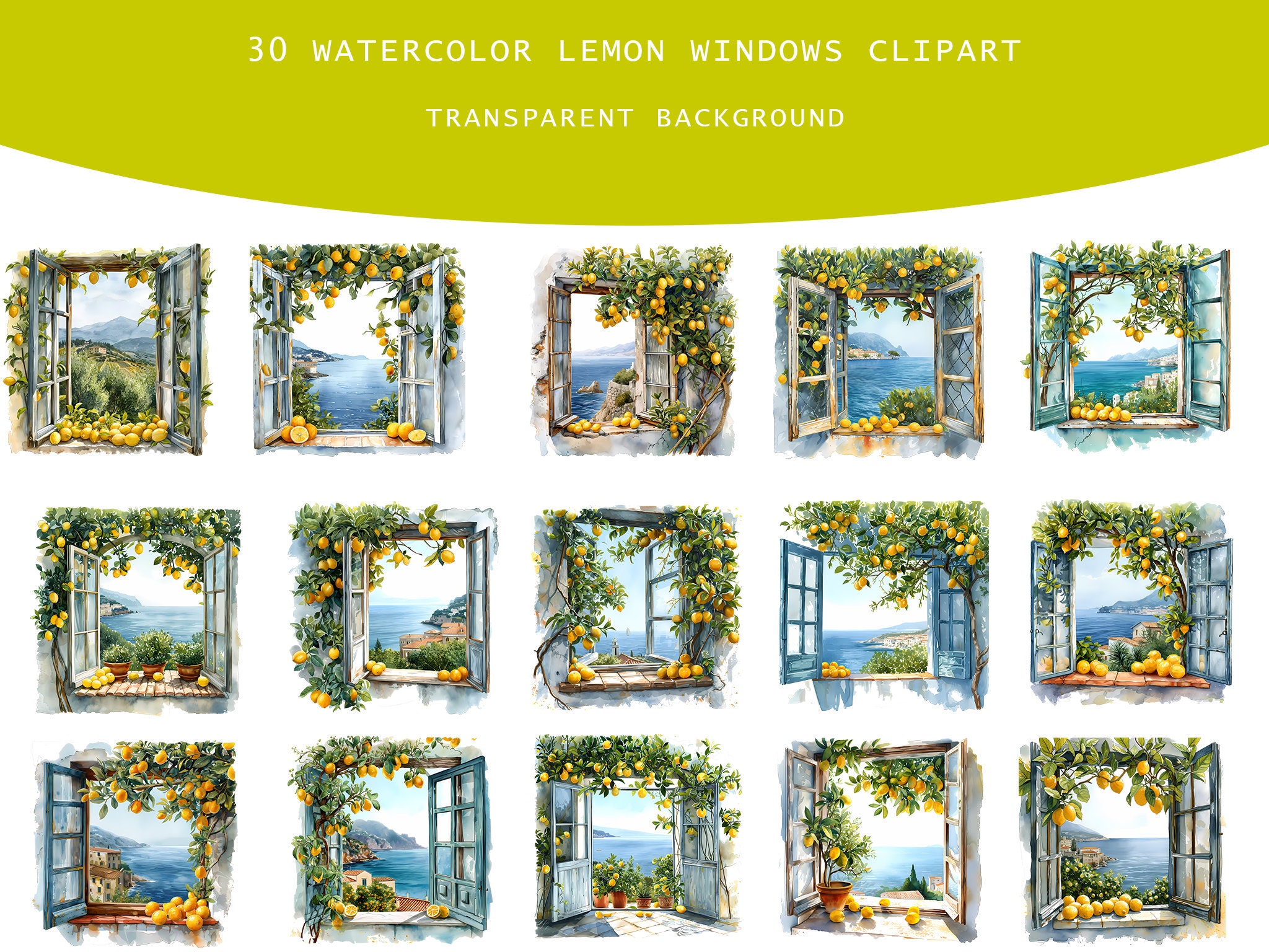 Watercolor Lemons Clipart PNG, Watercolor Lemons Windows Clipart ...