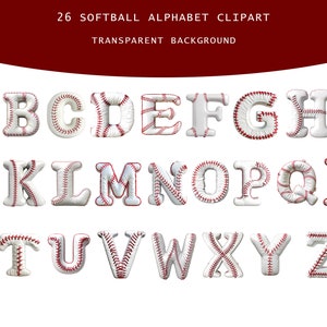 Baseball Alphabet, Letters Png, Alphabet Png, Instant Download for ...