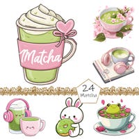 Matcha SVG & PNG - Etsy