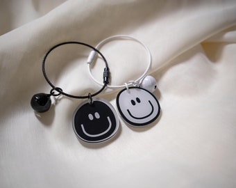 Happy Face Bag Tag Happy Face Backpack Tag Heart Eyes Happy - Etsy