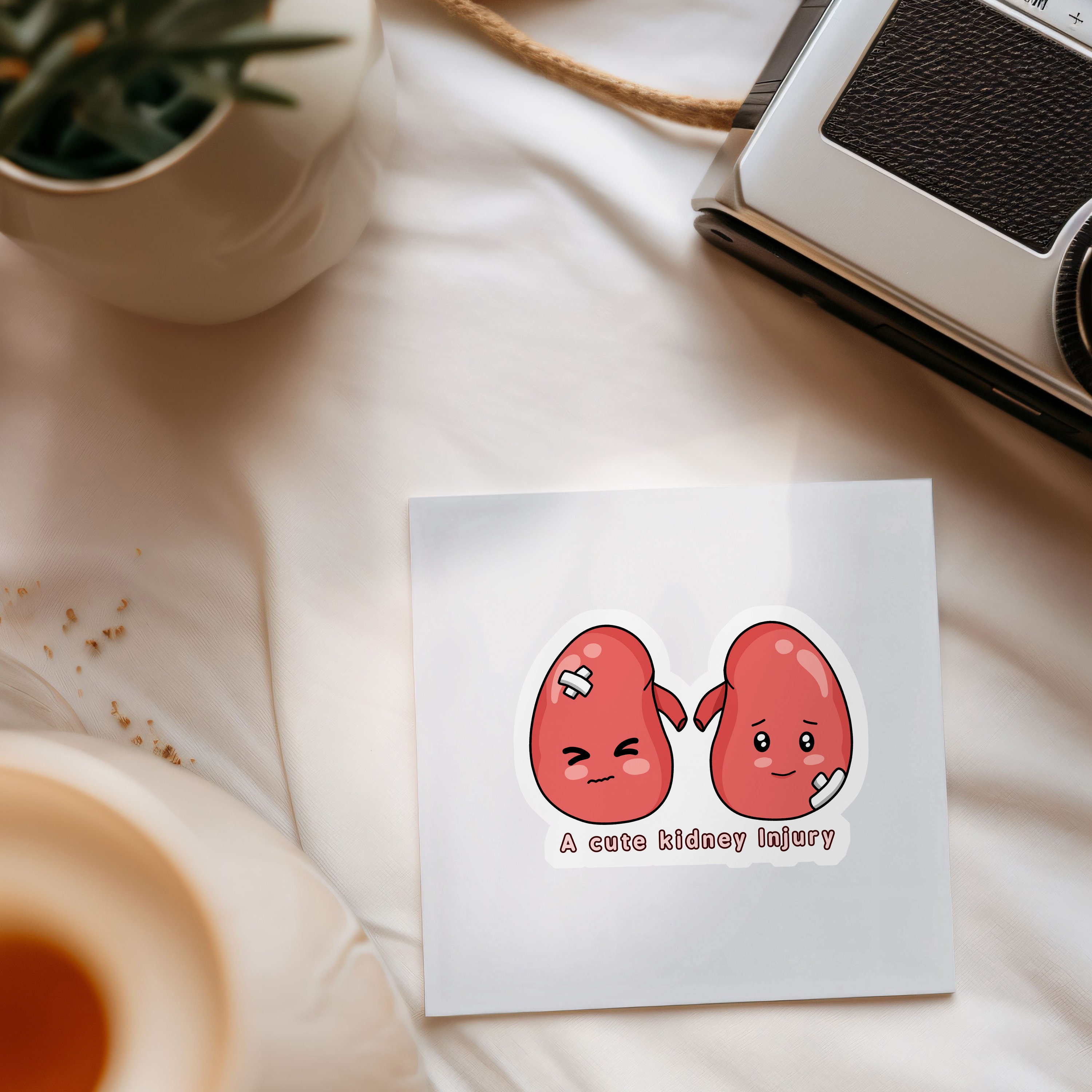 Cute Kidney Injury Sticker - Funny Nurse Pun, Water Resistant - Etsy