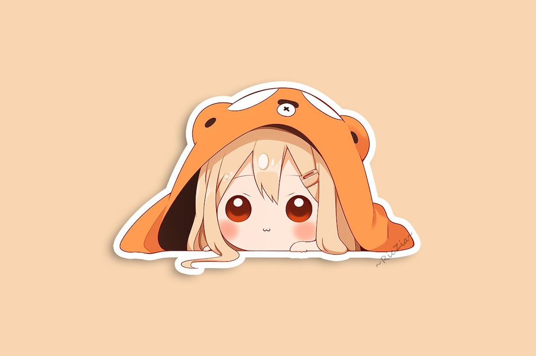 Cute Anime Girl Sticker – Glossy Laminated Vinyl Die Cut - Etsy