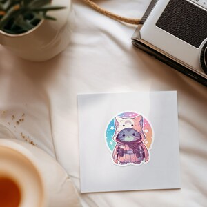 Cat Knight Dark Side of Cuteness Sticker - Punleash Feline Valor With ...