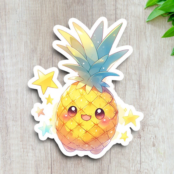 Pineapple Sticker - Etsy