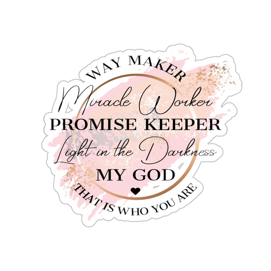 Way Maker Christian Quotes Bible Verse Kiss-cut Stickers - Etsy
