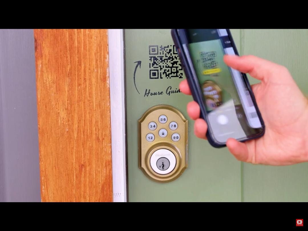 Air Bnb Host QR Code Sticker 2 Waterproof Black Scannable - Etsy