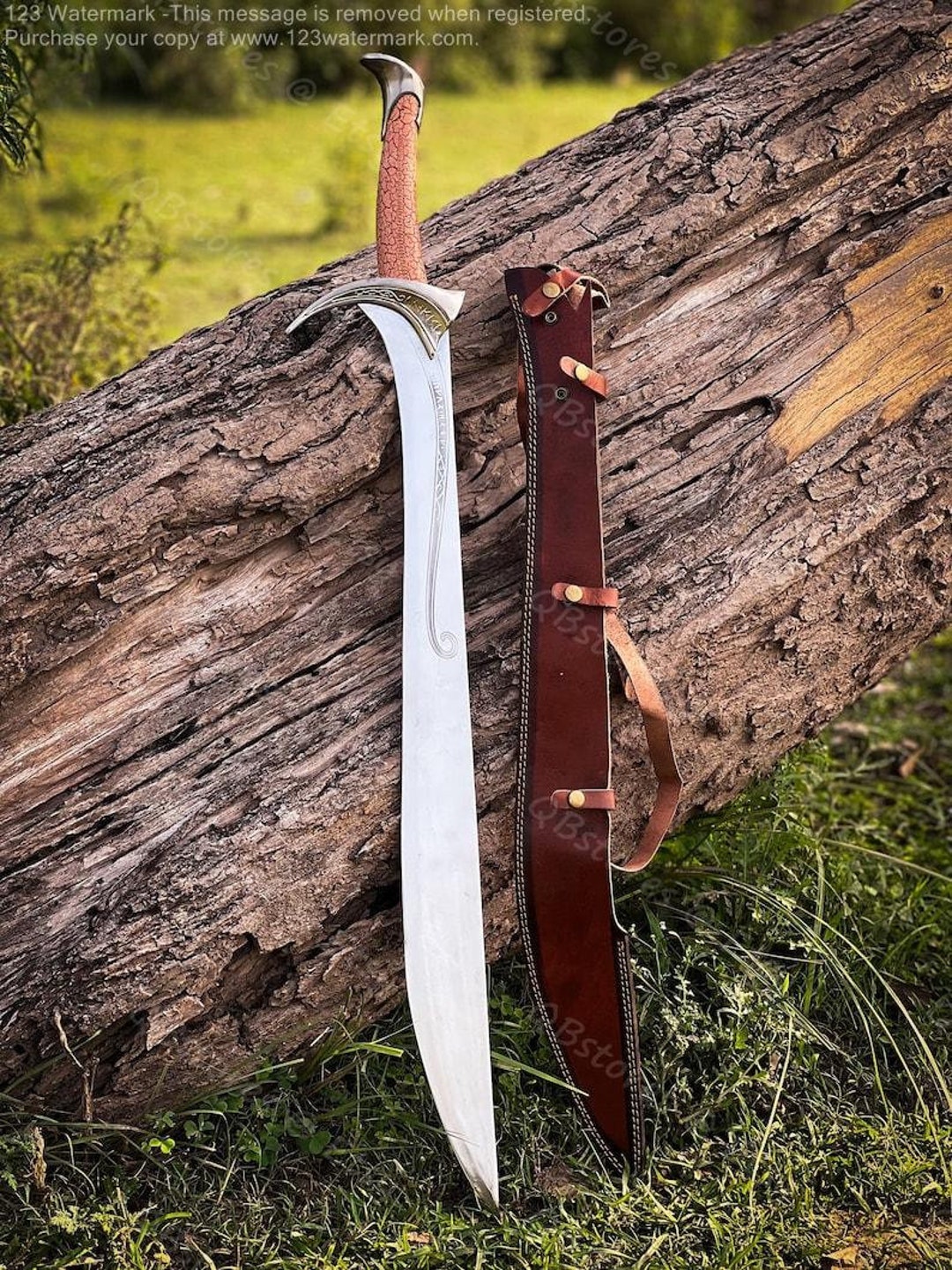 Anduril Sword of Aragorn With Free Scabbard, Lord of the Rings King ...