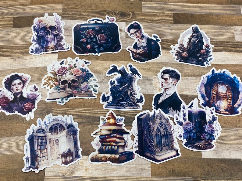 Dark Academia Sticker Pack - Etsy