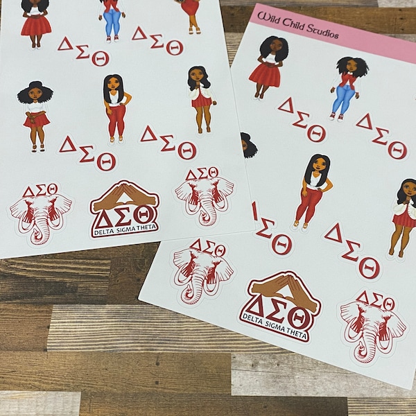 Theta Delta Sticker - Etsy