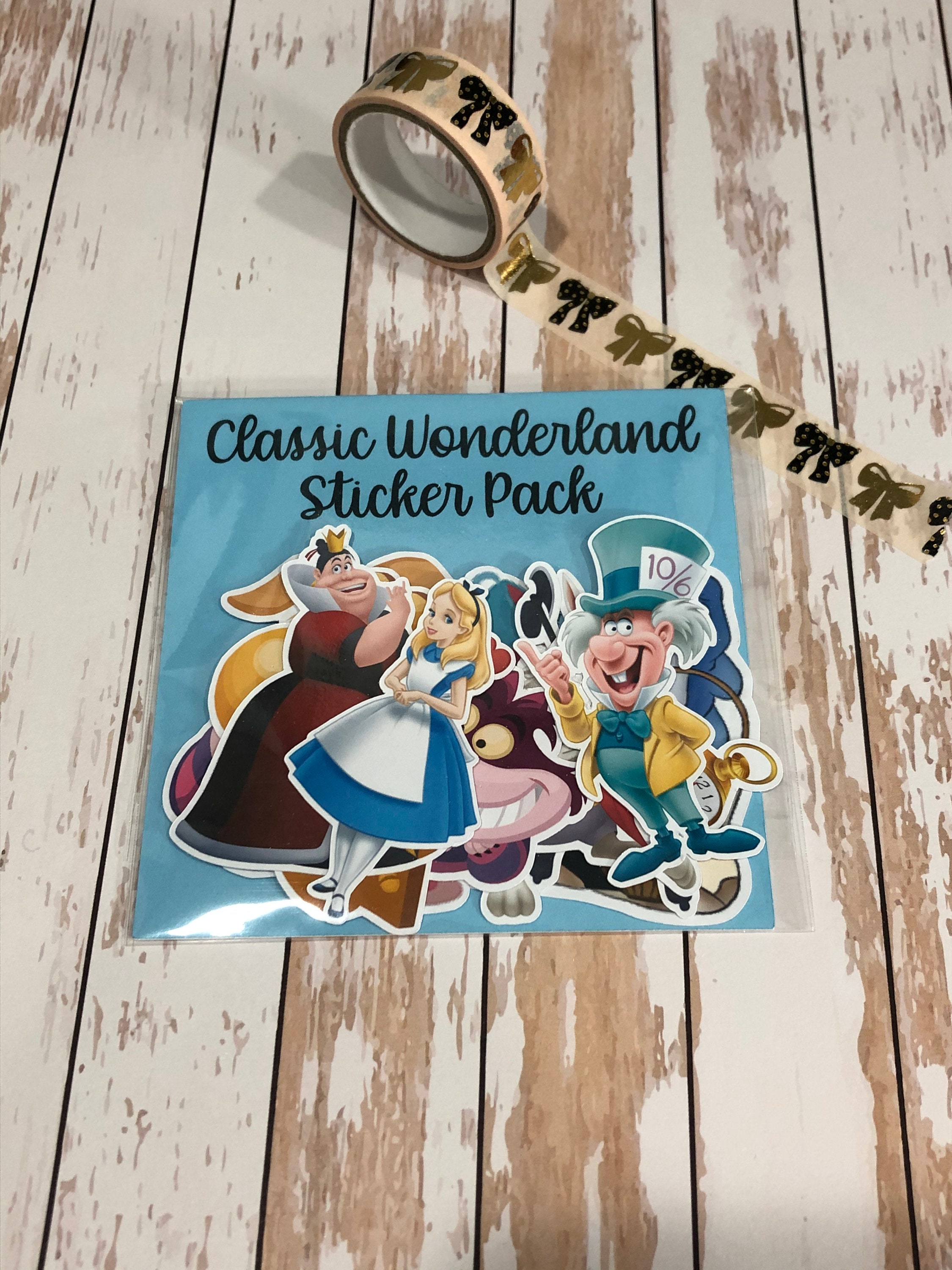 Alice Wonderland Sticker Pack - Etsy