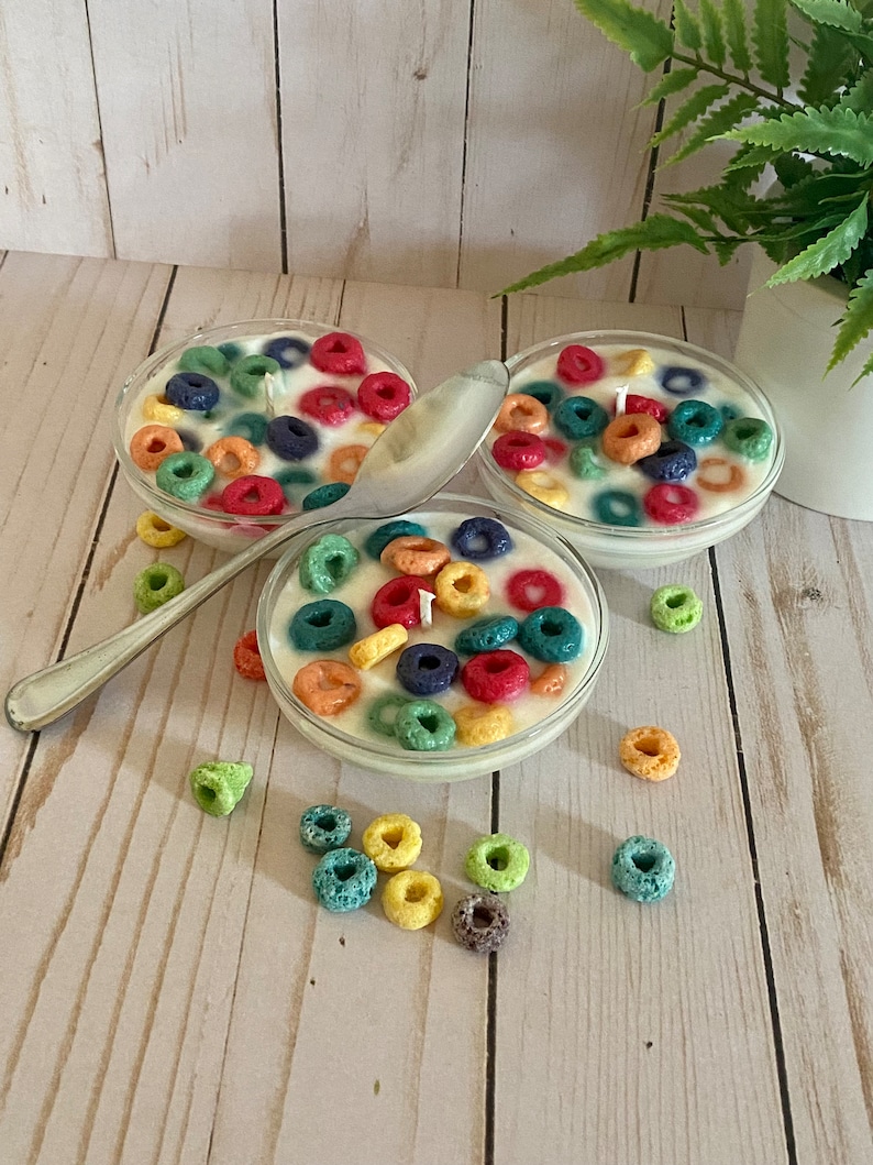 Mini Fruity Loops Cereal Soy Candle - Etsy