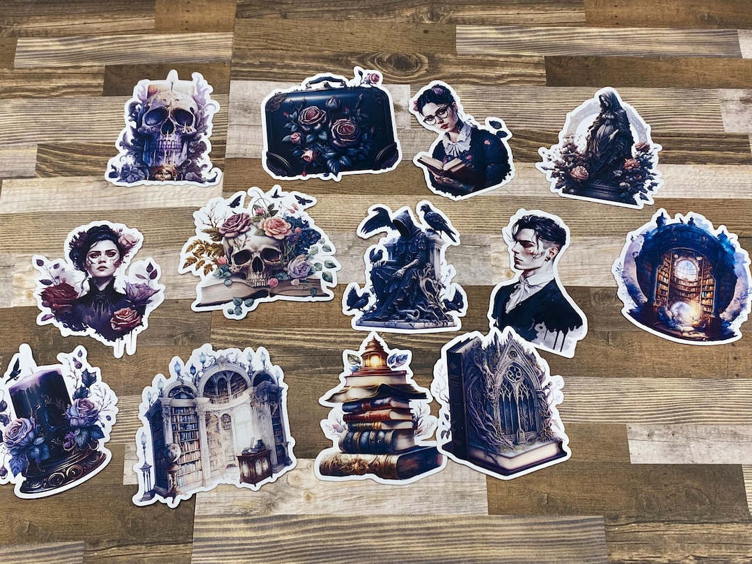 Dark Academia Sticker Pack - Etsy