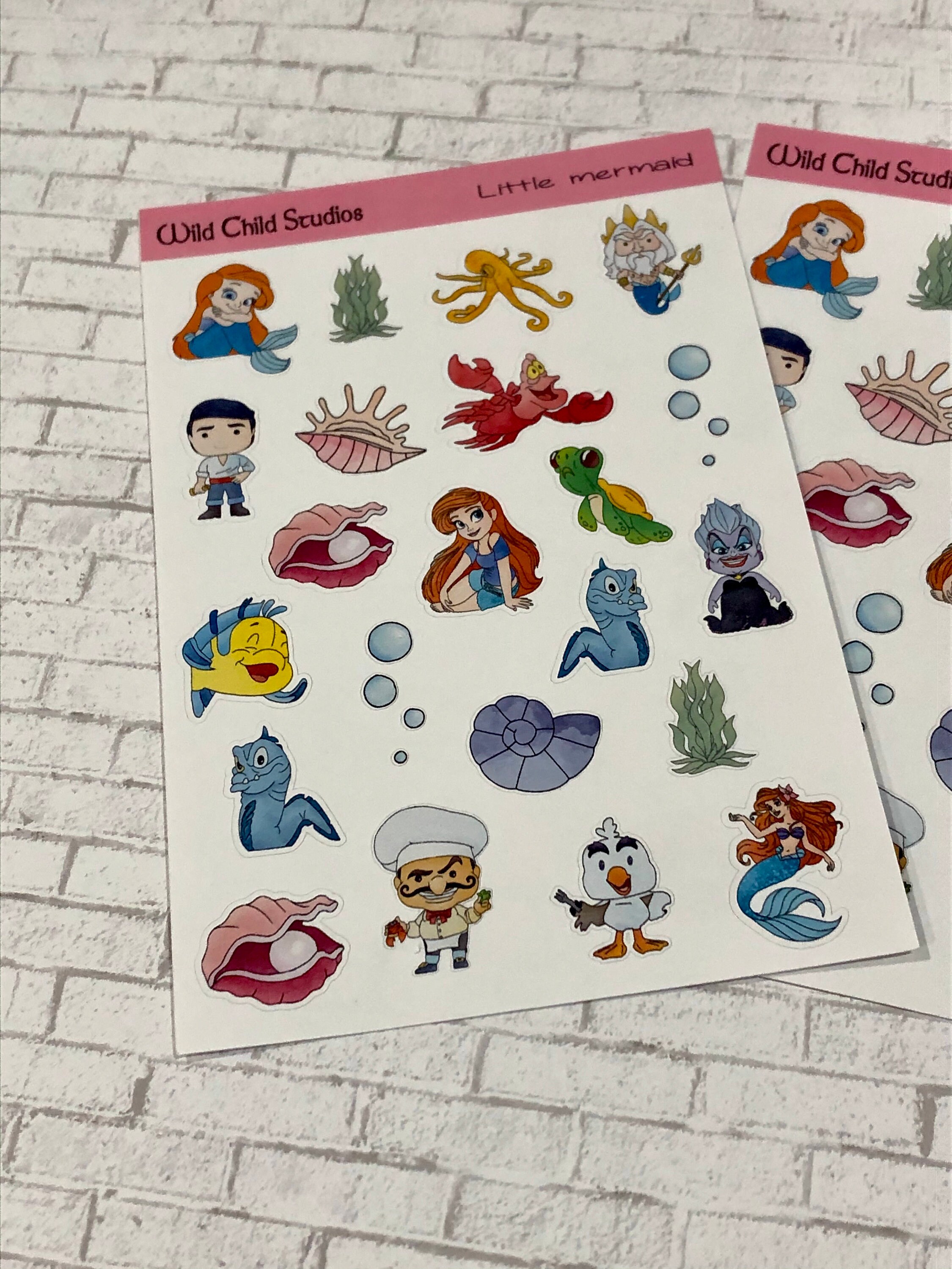 Little Mermaid Planner Stickers - Etsy
