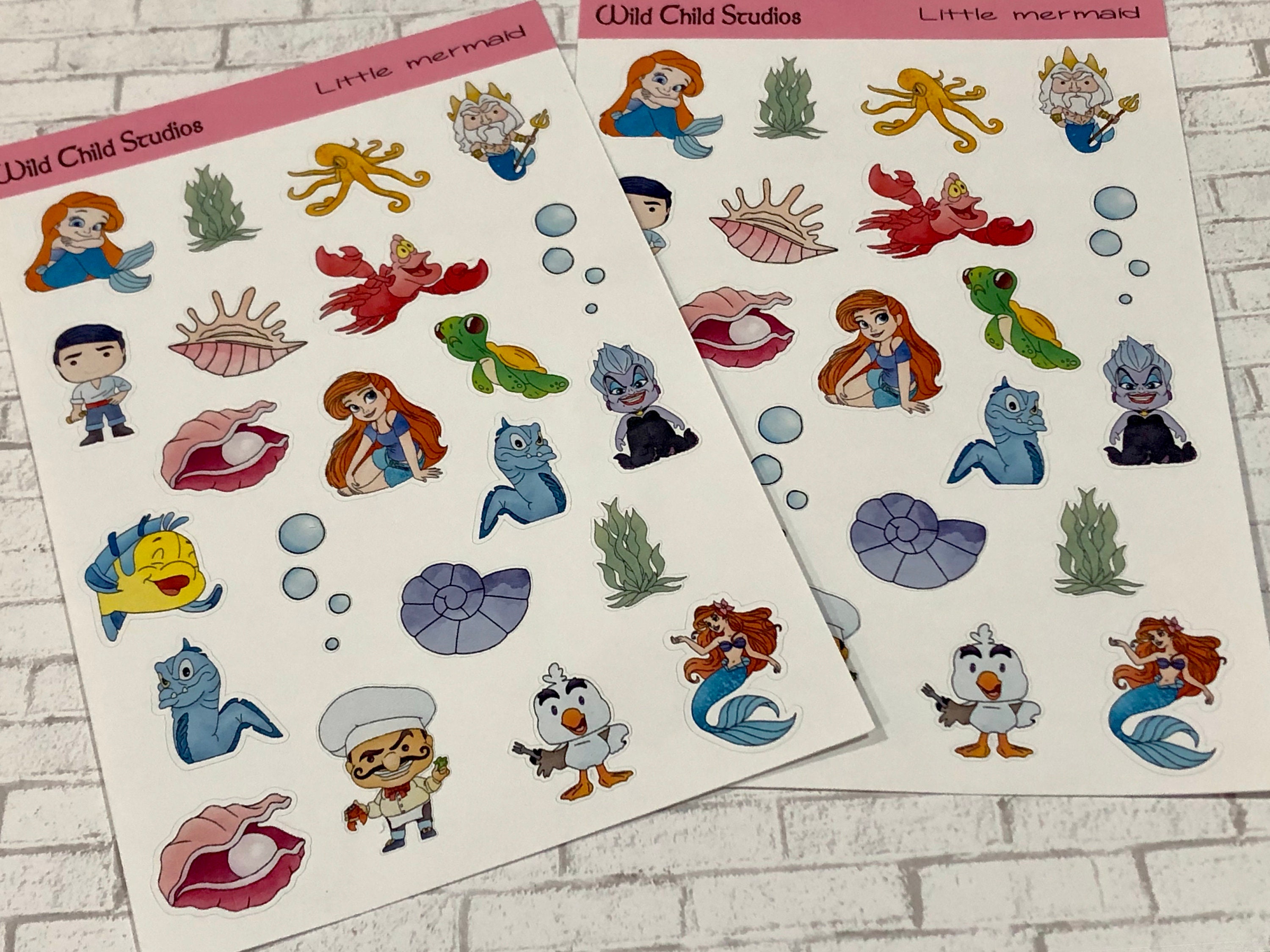 Little Mermaid Planner Stickers - Etsy