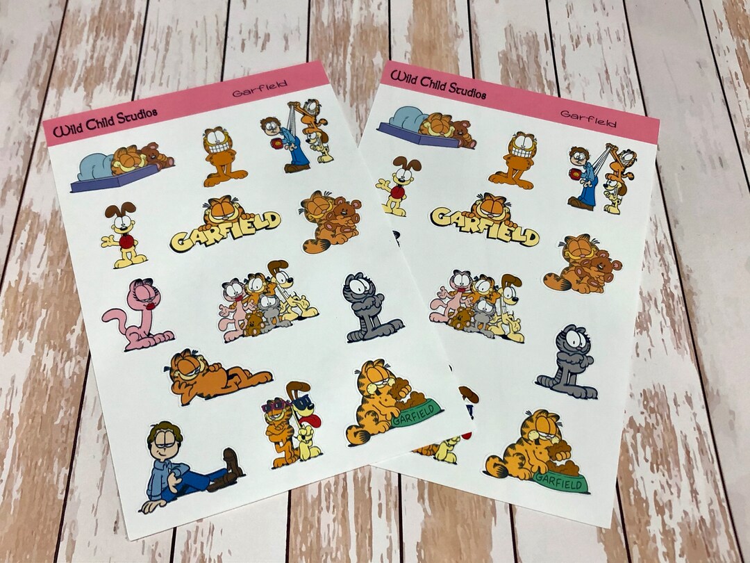 Garfield Planner Stickers - Etsy