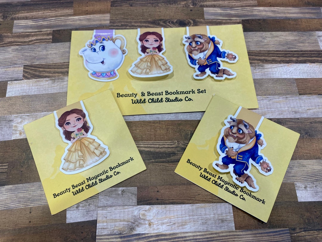 Beauty Beast Magnetic Bookmark - Etsy