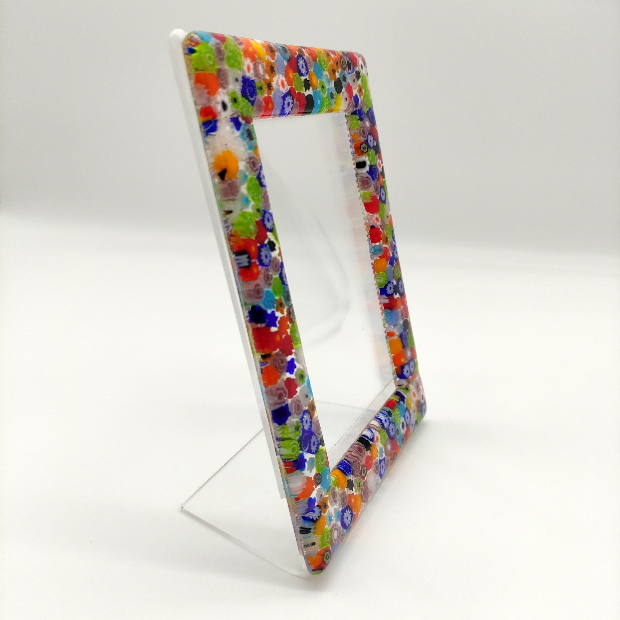 Murrine Photo Frame, Murano Millefiori, Murano Glass Frame, Made in ...