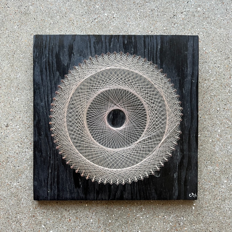 1970s Circular Op String Art - Etsy